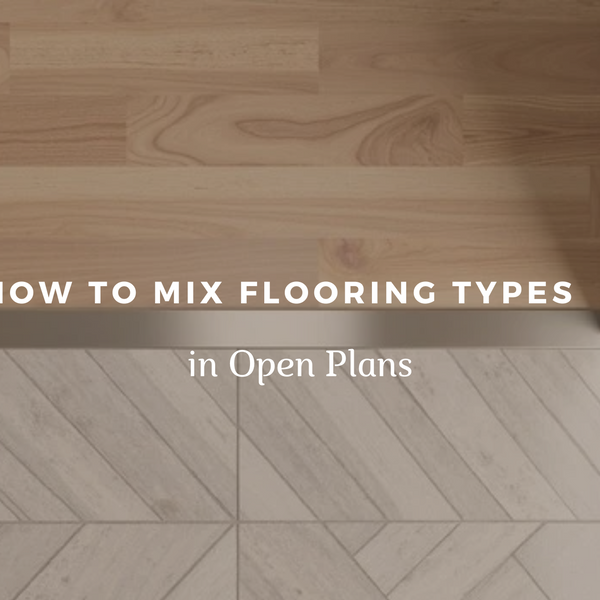 open plan with different flooring