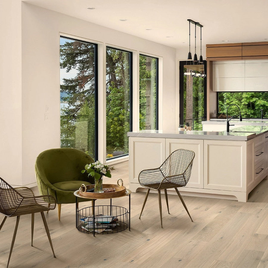 Mullican Belleme 7.5" wide White Oak Hardwood Plank With Beveled Edges
