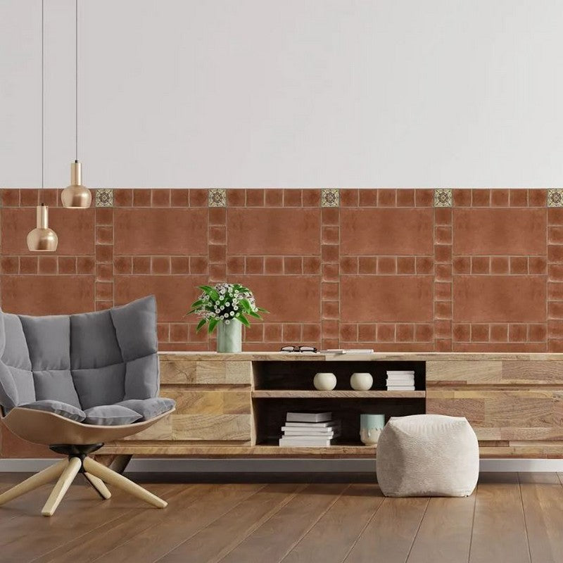 Jeffrey Court VIA 3" x 3" Matte San Simeon Deco Ceramic Tile