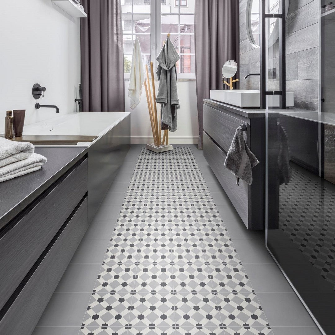 Bati Orient Cement 8" x 8" Matte Line Modern Square Tile