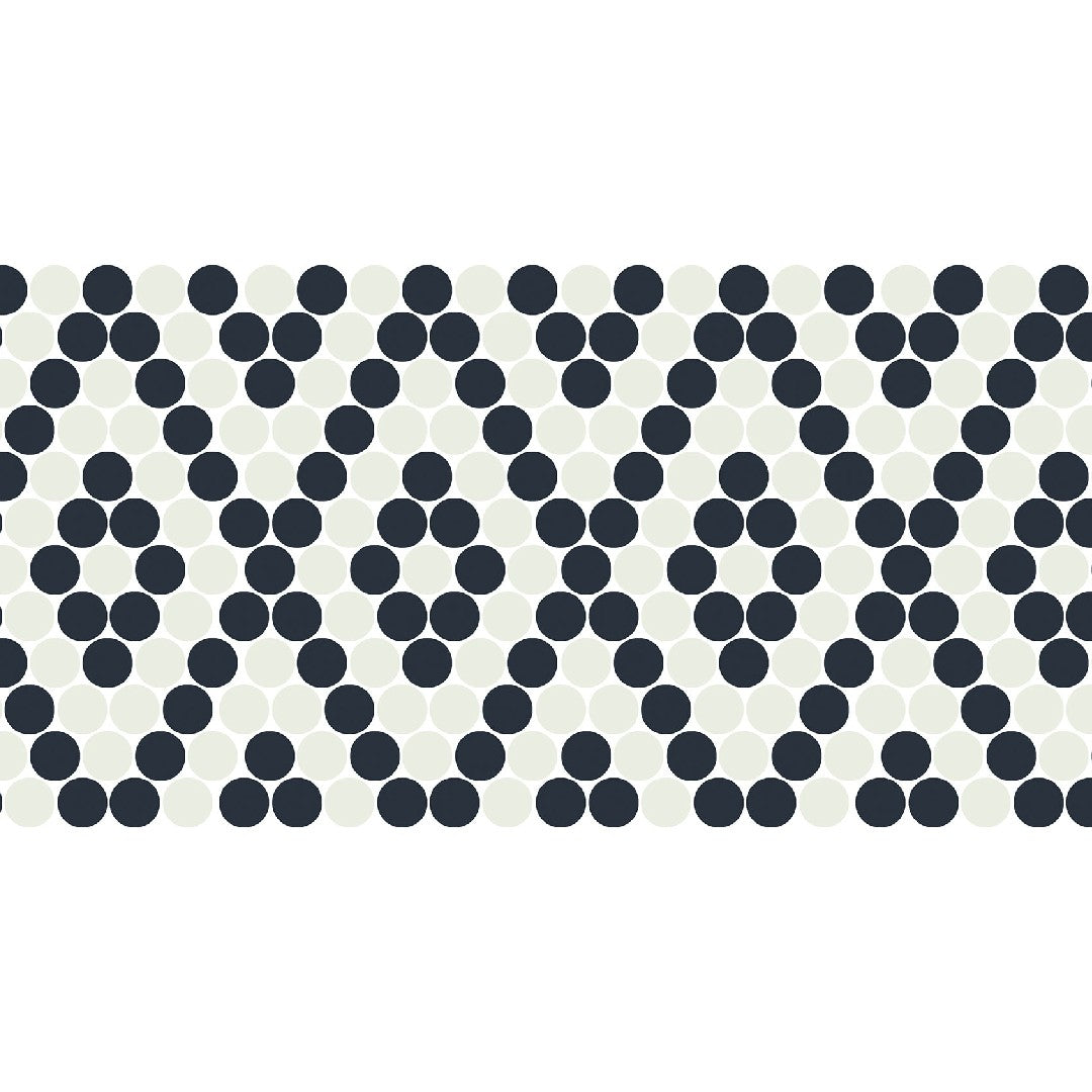 Daltile Keystones Dal Tile Keystones Arctic White 1" X 1" Penny Round