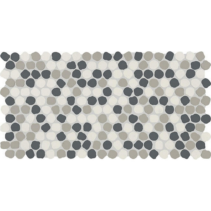 Daltile Keystone 12" x 22" Matte Porcelain 1" Organic Penny Mosaic