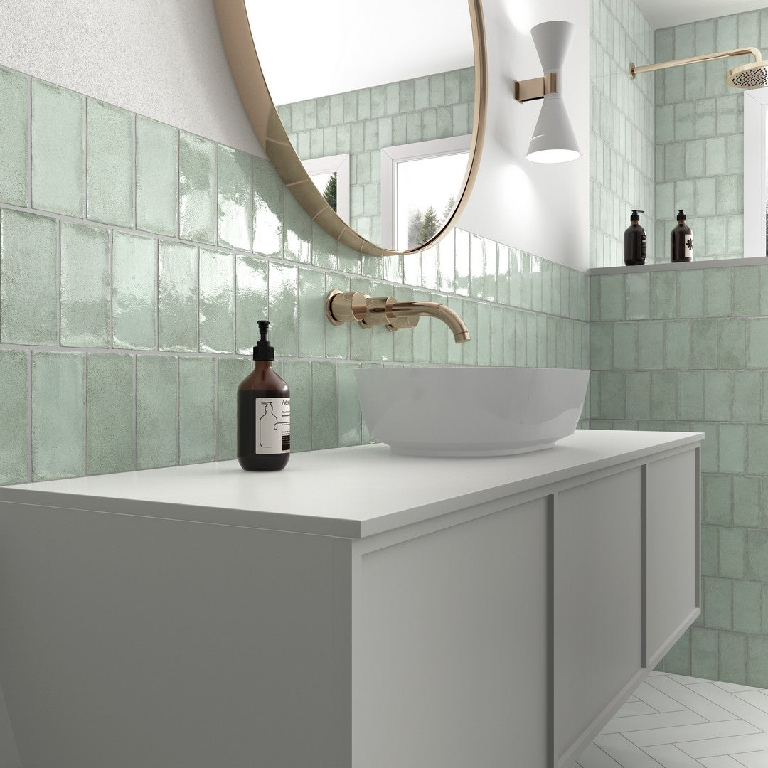 Tesoro Altea 3" x 6" Pressed Glossy Ceramic Wall Tile