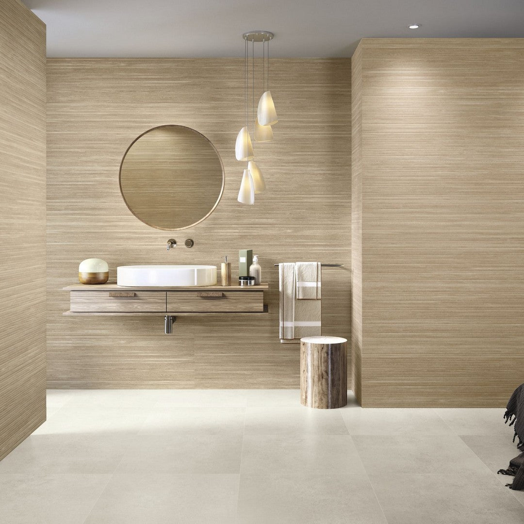 Euroker Larchwood 16" x 48" Matte Porcelain Wall Tile