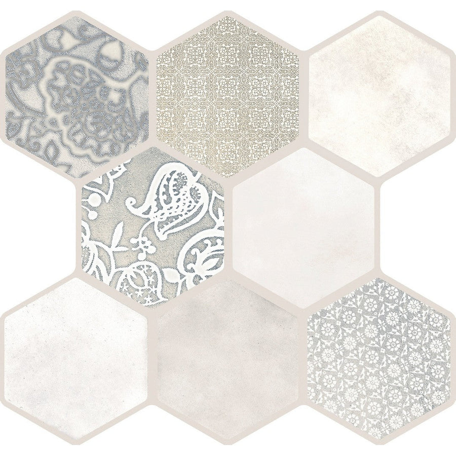 Emser Virtue 18" x 18" Pressed Matte Hexagon Porcelain Tile