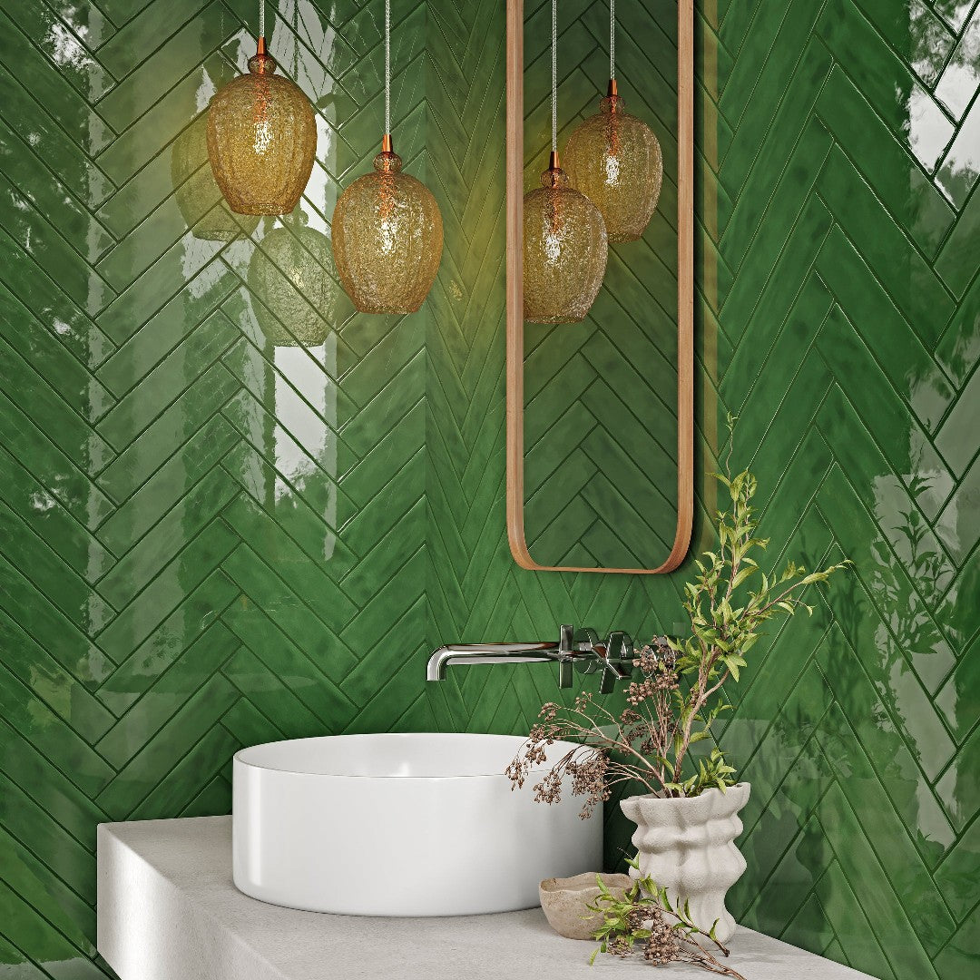 Emser Vidaro 2" x 10" Pressed Glossy Ceramic Wall Tile