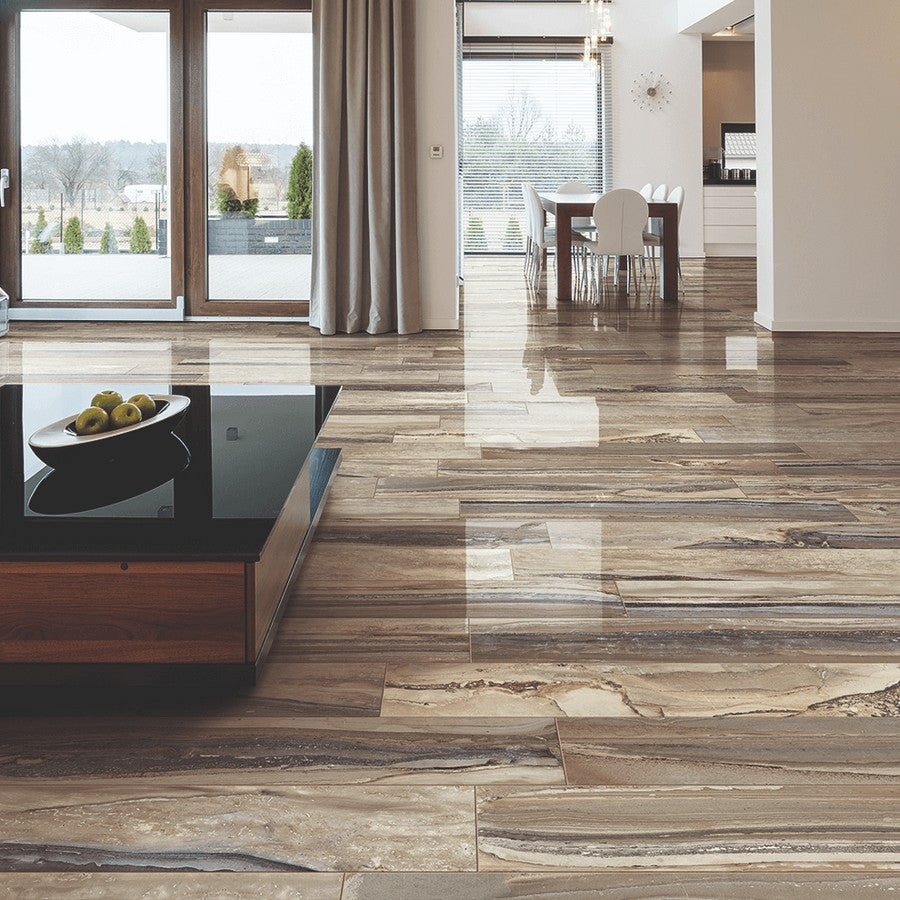 Happy Floors 12x24 Exotic Stone Porcelain Tile - Matte Rectified Edges