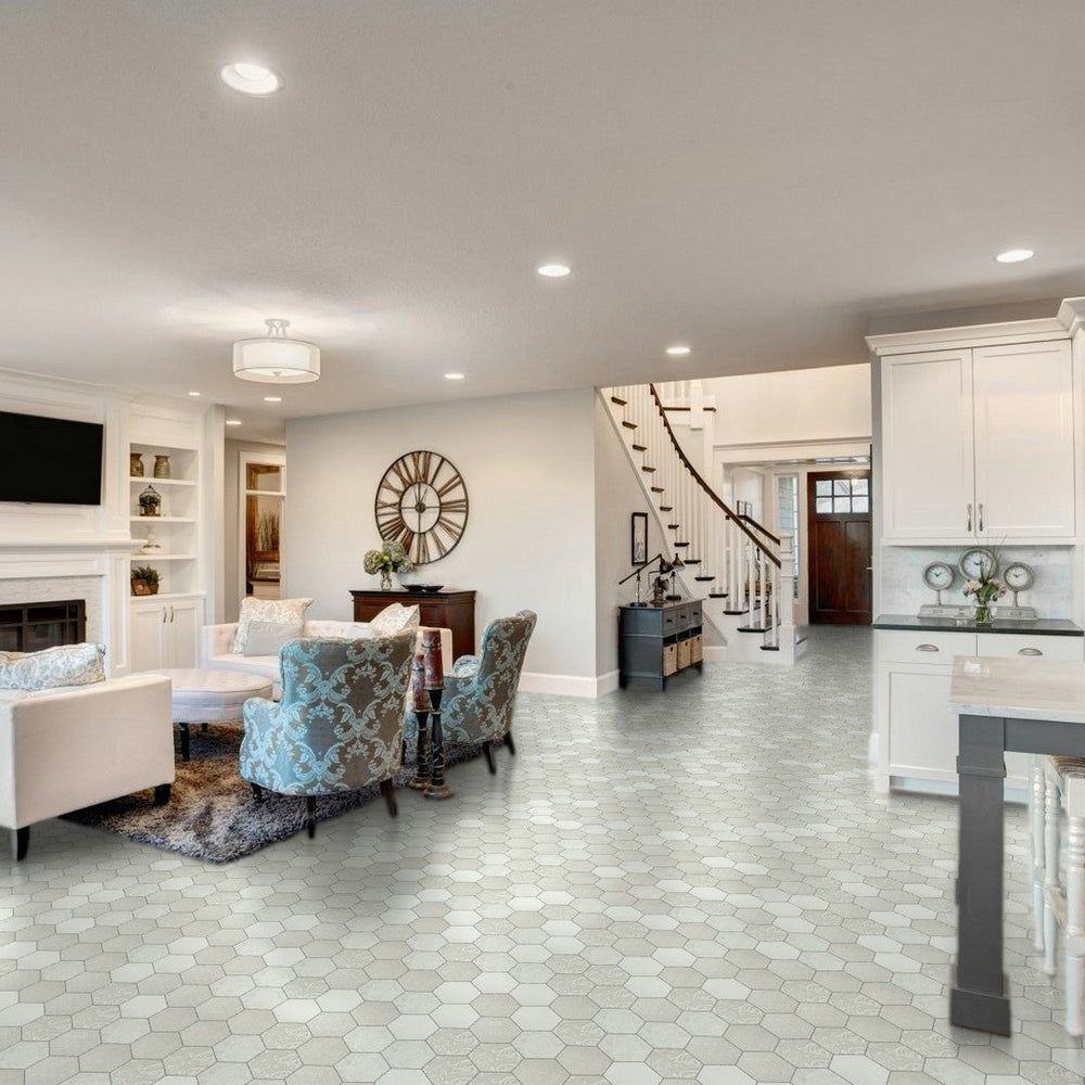 Emser Virtue 18" x 18" Pressed Matte Hexagon Porcelain Tile