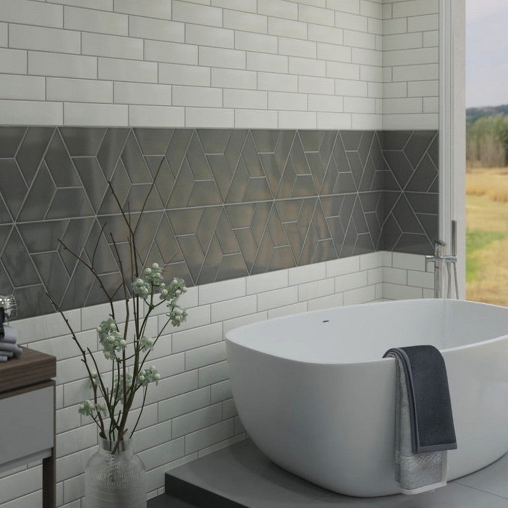 Florida Tile Emotive 3x12 Wall Glossy Ceramic Tile - Order Sample Now