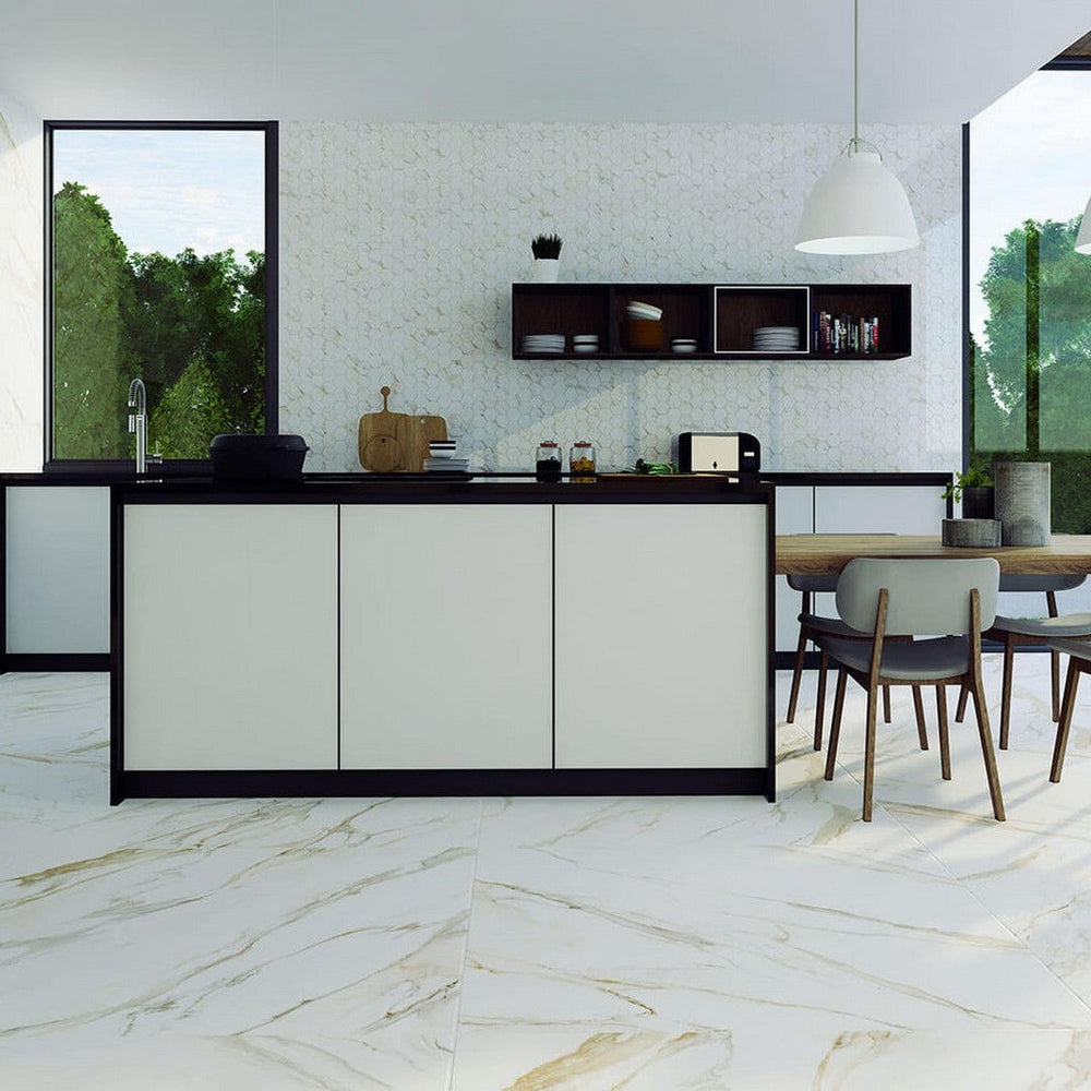 Happy Floors Dorian Porcelain 12x24 Honed Tile | Best Pricing Online