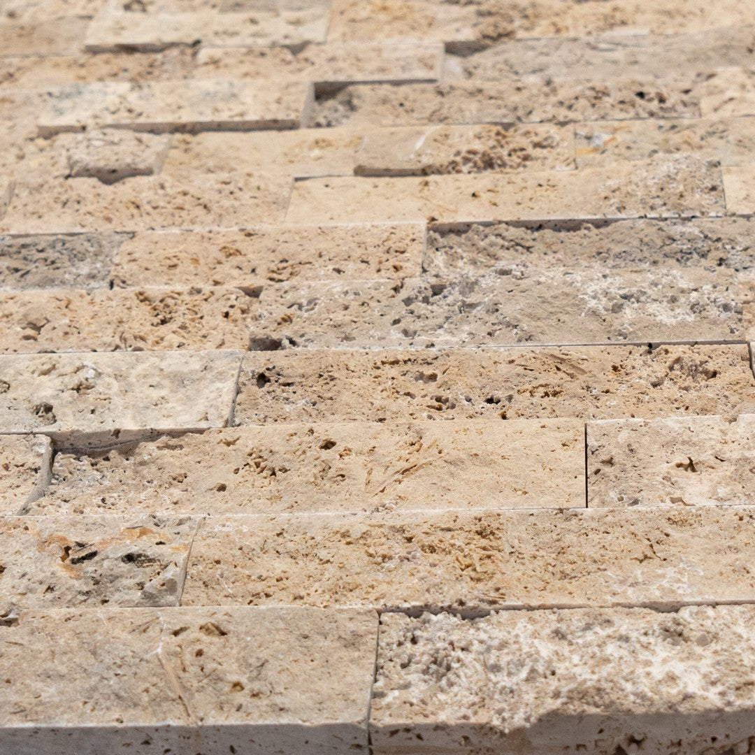 Keystone Tuscany Rustic 6" x 24" Natural Ledger Stone Mosaic