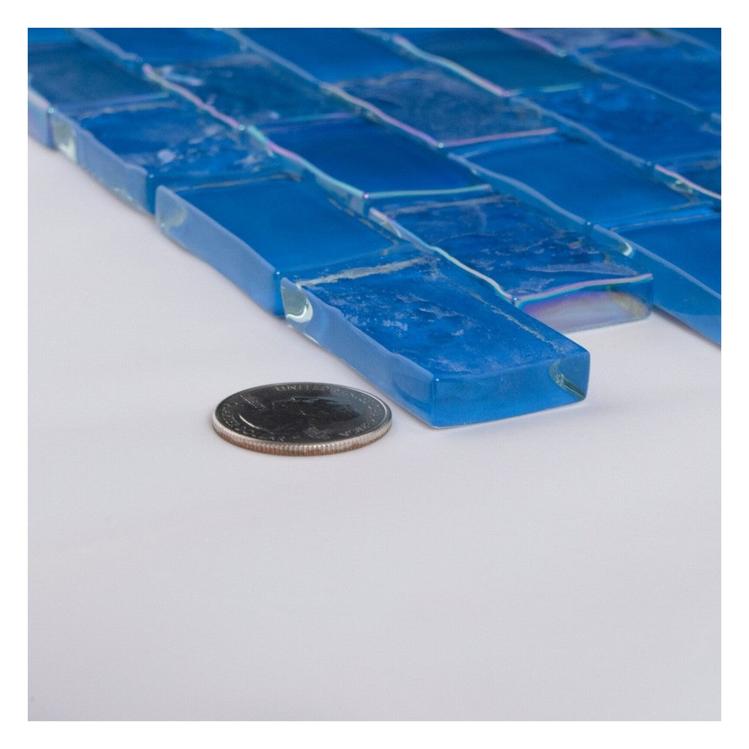 Keystone North 12" x 12" Glass 1x2" Mosaic
