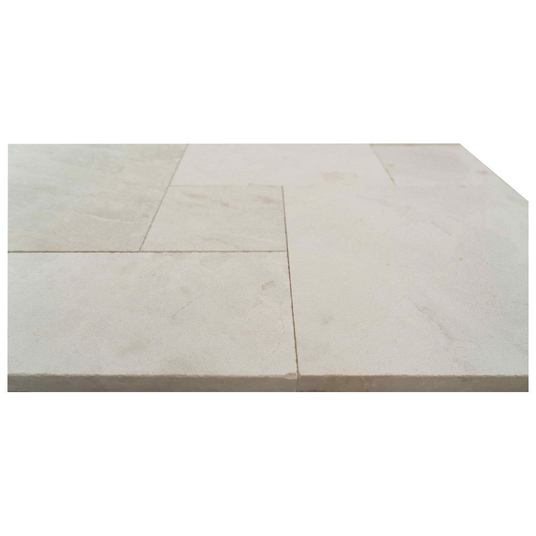Keystone Troy Beige Sandblasted Marble Versailles Pattern Paver