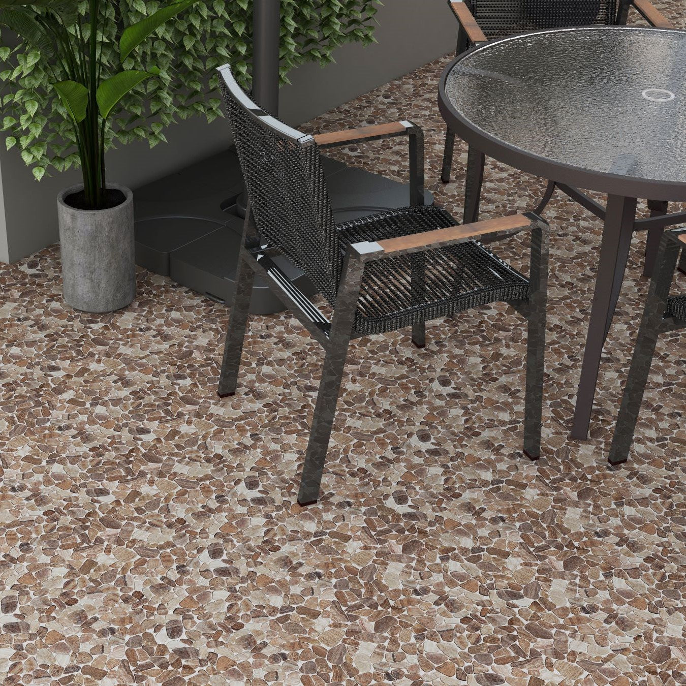 Bati Orient Ancient 12" x 12" Matte Mini Opus Marble Mosaic