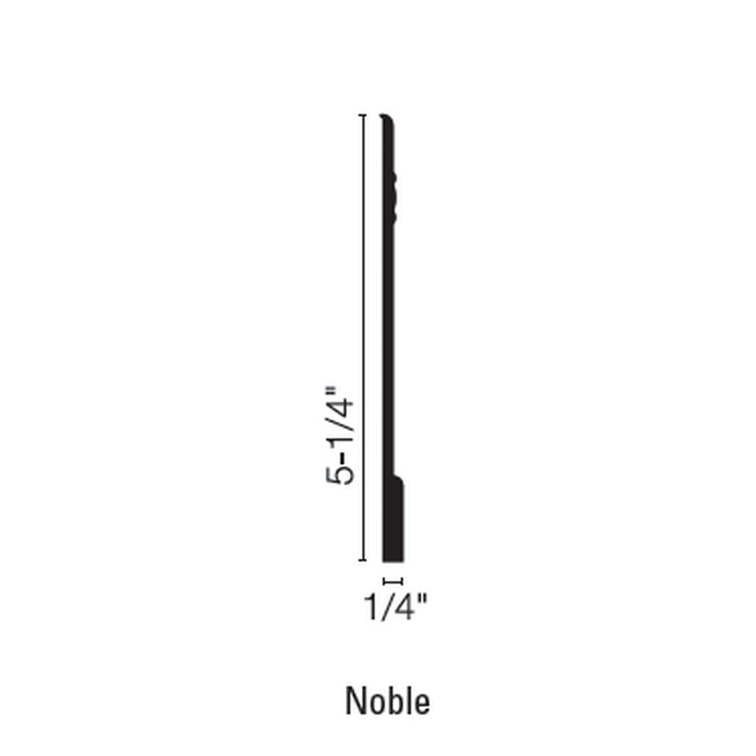 Flexco Base Sculptures Noble 5.25" x 8' Rubber Wall Base