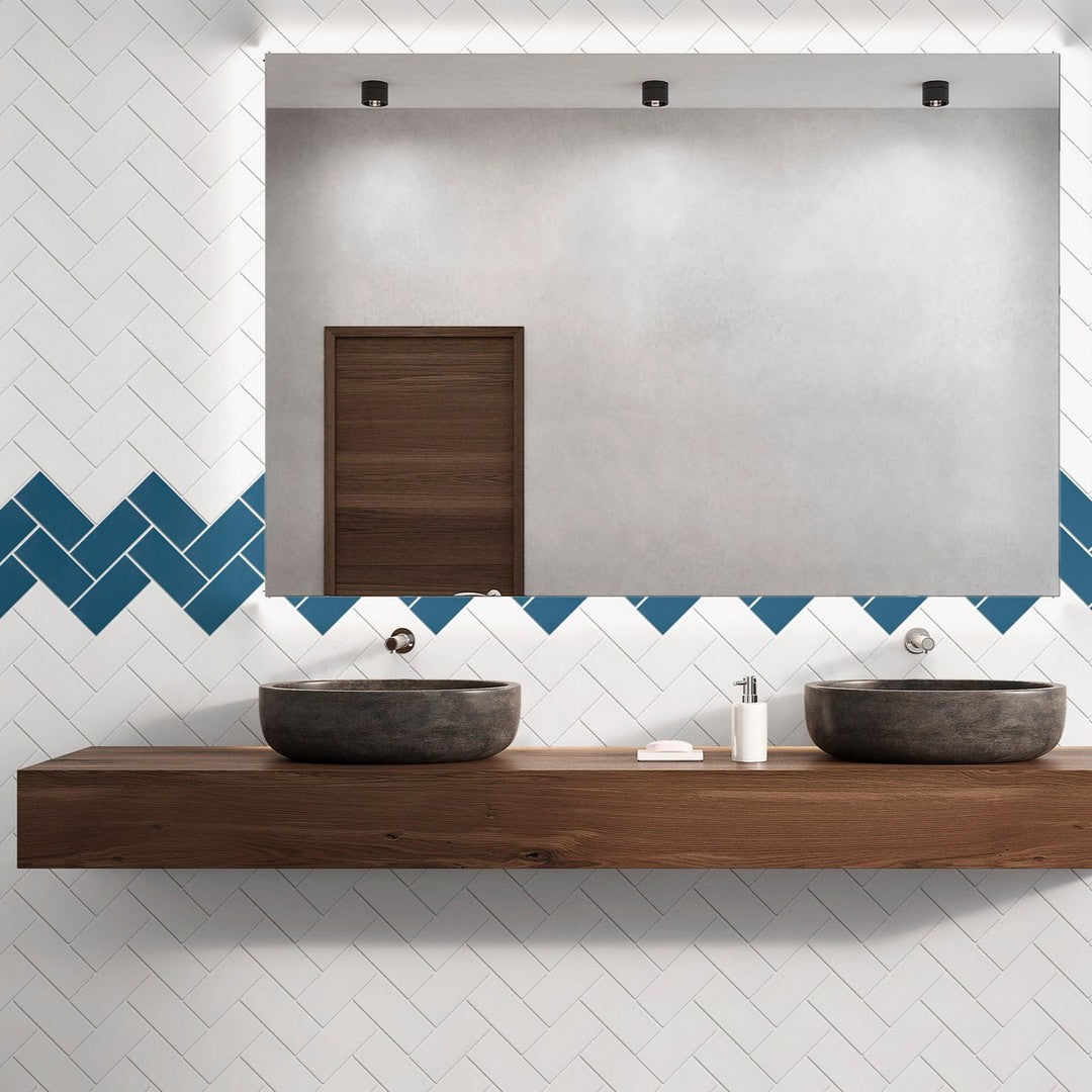 Tesoro Krea 3" x 6" Pressed Glossy Ceramic Subway Wall Tile