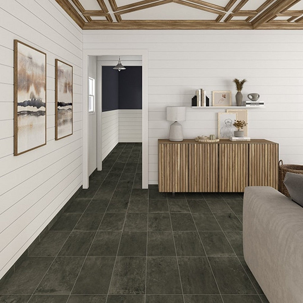 Ash Grey 12x24 Portfolio Daltile Floor Tile | Matte Porcelain Finish