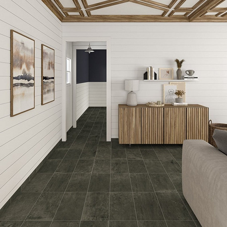 Ash Grey 12x24 Portfolio Daltile Floor Tile | Matte Porcelain Finish