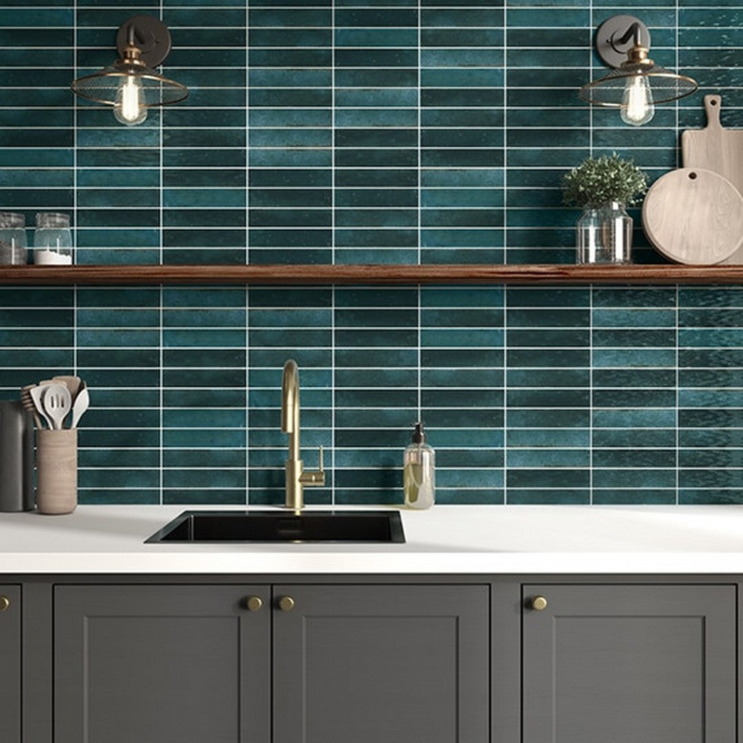 Daltile 2x10 Remedy Porcelain Hand Crafted Wall Tile in Glossy Finish