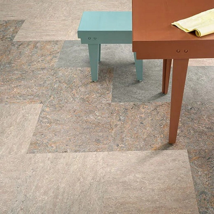 Forbo Modular Marble Look 9.8x9.8 Smooth Marmoleum Tile